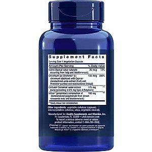 Life Extension CinSulin with InSea2 and Crominex 3+, 90 Vegetarian Capsules