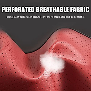 WAASHOP Comfortable Coccyx Cushion for Driving, Memory Foam Car Seat Cushion for Short People Heightening Seat Pad for Cars Front Seats Office Chair/Wheelchair/Truck Ergonomic Cushions