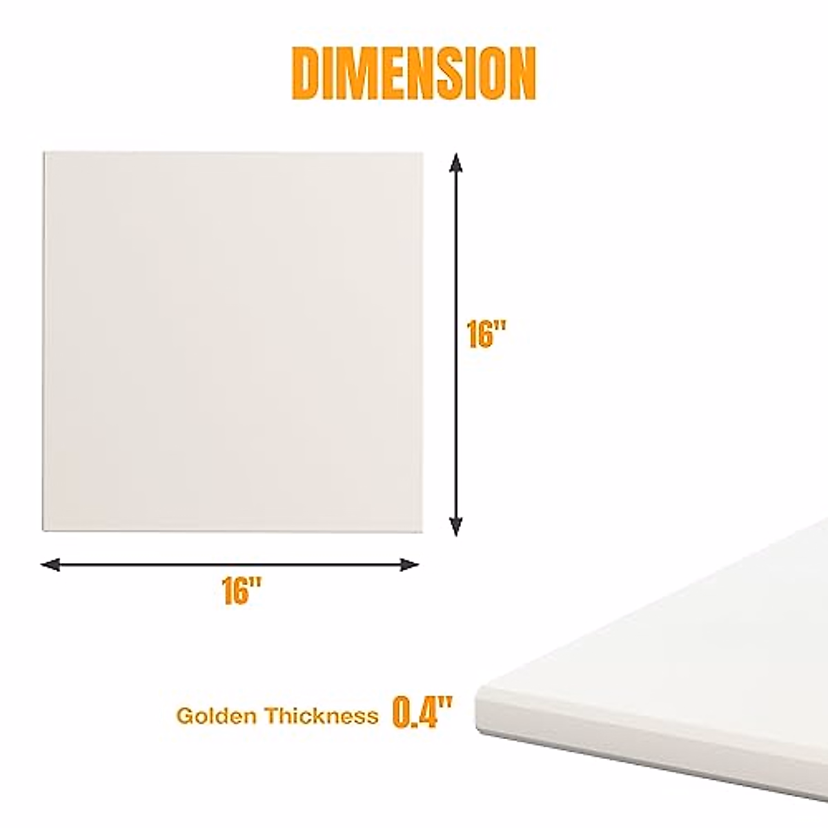 Pizza Stone for Grill 16"x16" - Caprihom Large Pizza Baking Grilling Stone, Pizza Stone for Oven, Heavy Duty Cordierite Stone Perfect for Bread, BBQ and Grill