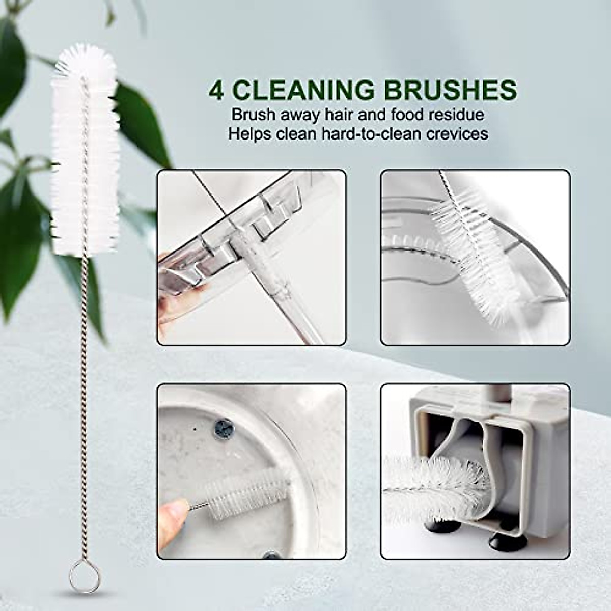 Cleaning Kit for Cat Water Fountain, Cat Fountain Brush, with Compressed Sponge and Storage Plastic Box, 9 Pack Pet Water Fountain Cleaning Kit