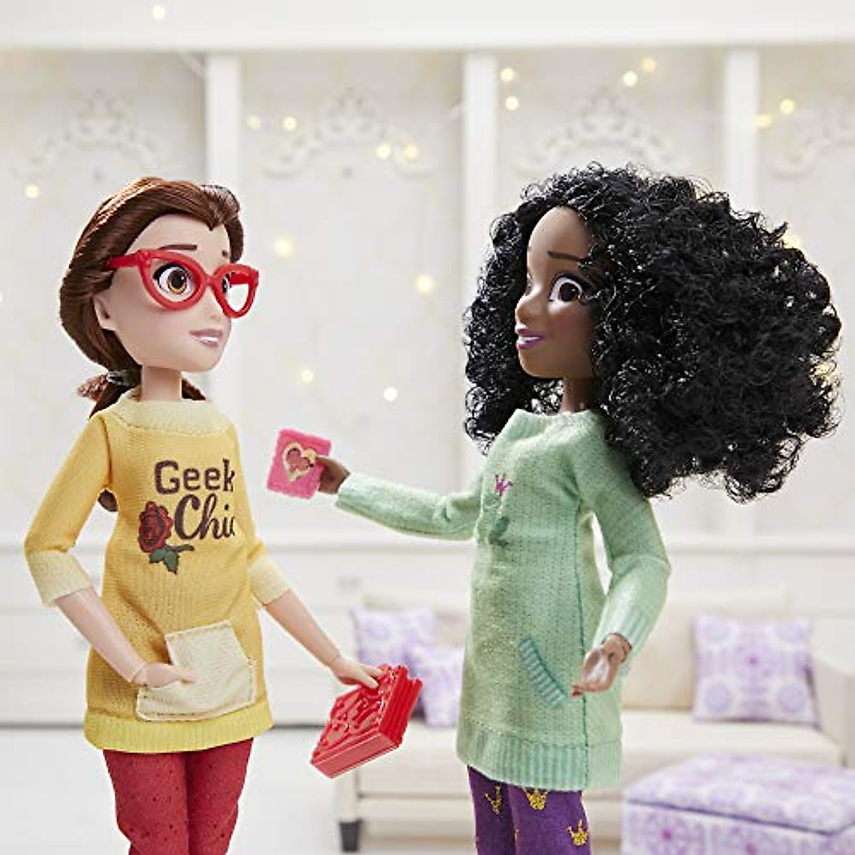 Disney Princess Comfy Squad Belle, Ralph Breaks The Internet Movie Doll with Comfy Clothes and Accessories