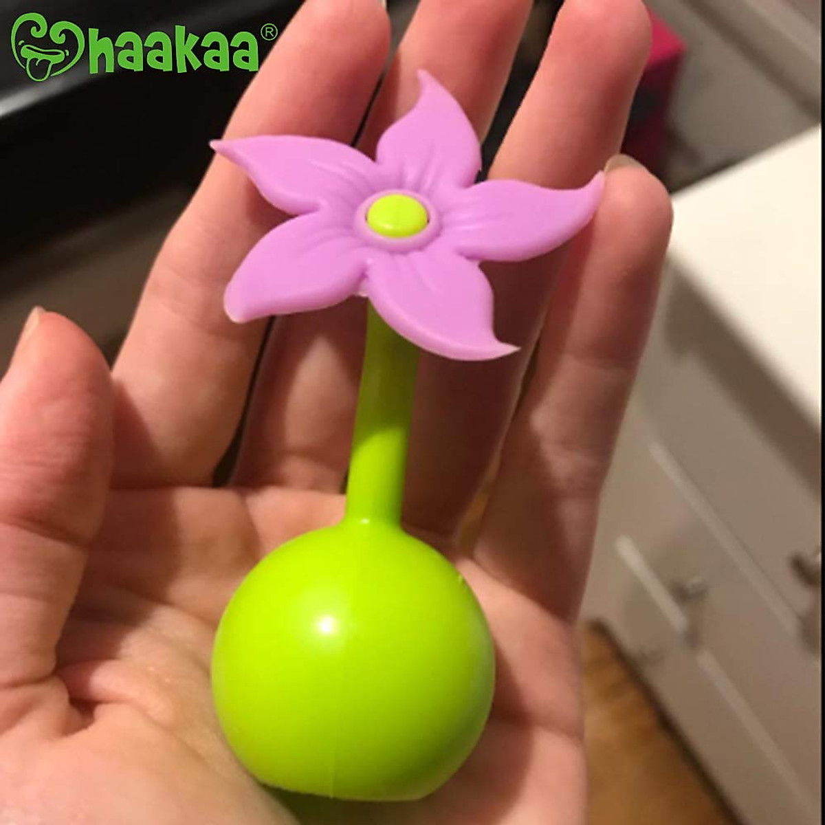 haakaa Silicone Breast Pump Stopper 1 pk (Purple)