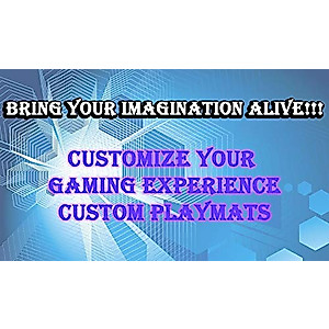 Custom Playmat 14" x 24" Your Design Printed Any Image Tournament and Card Game Legal