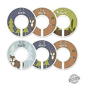 Modish Labels Baby Clothes Size Dividers, Baby Closet Organizers, Size Dividers, Baby Closet Organizers, Closet Dividers, Clothes Organizer, Boy, Woodland, Boho, Scandinavian, Nursery, Fox (Baby)
