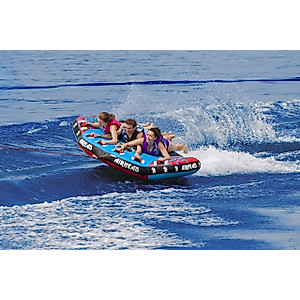 Airhead Griffin 3, 1-3 Rider Towable Tube for Boating,blue