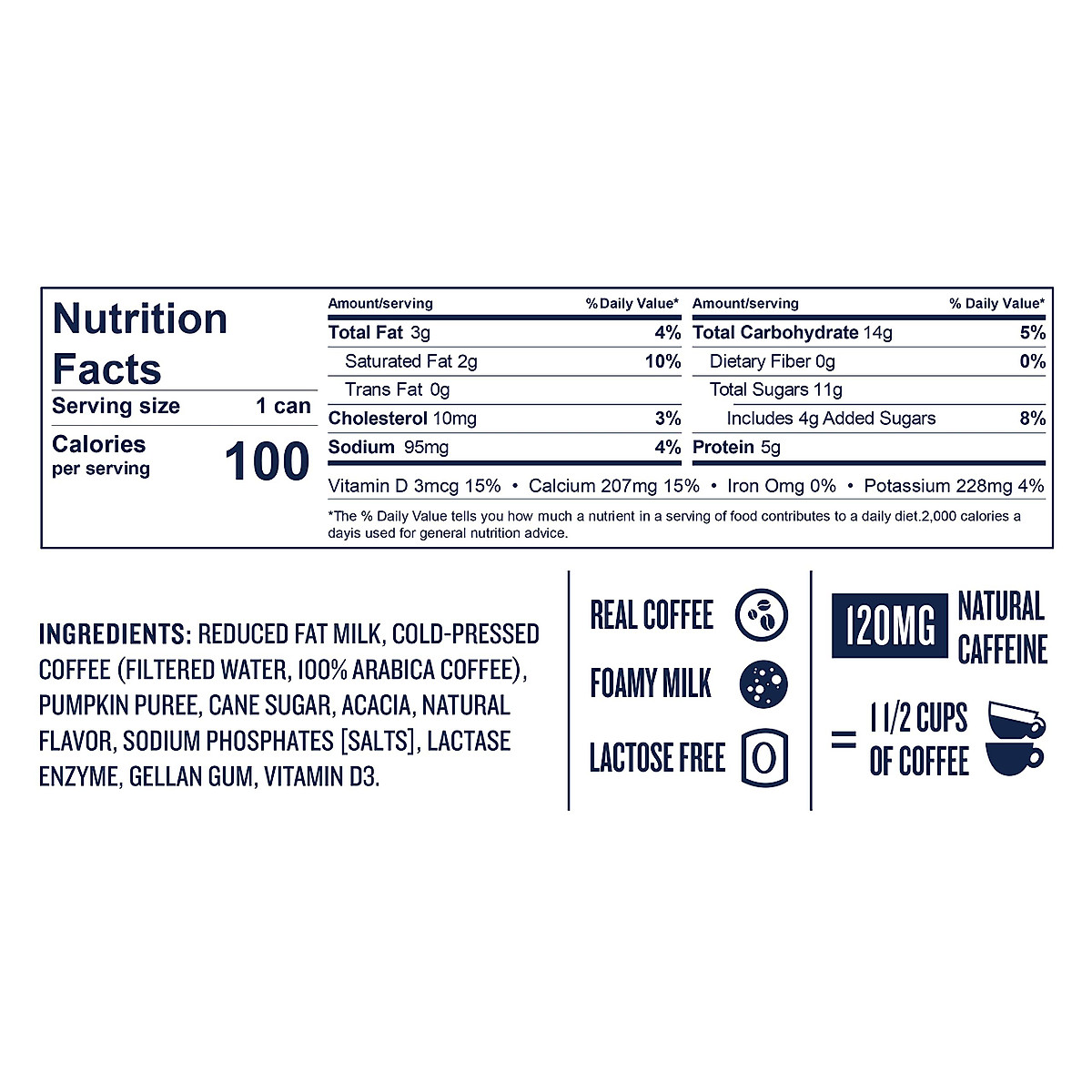 La Colombe Draft Latte - Cold-pressed Espresso & Frothed Milk + Real Pumpkin - Made With Real Ingredients - Grab & Go Coffee, Pumpkin Spice, 9 Fl Oz (Pack of 12)