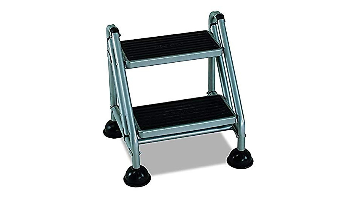 Get Cosco 2-Step Rolling Ladder - Durable 300 lb Grade