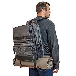 ONLI TRAVEL Revolution™ Double Pack - World class backpack - expands into a weekender bag -splits into two bags - handles two 17” laptops and two tablets (Black)