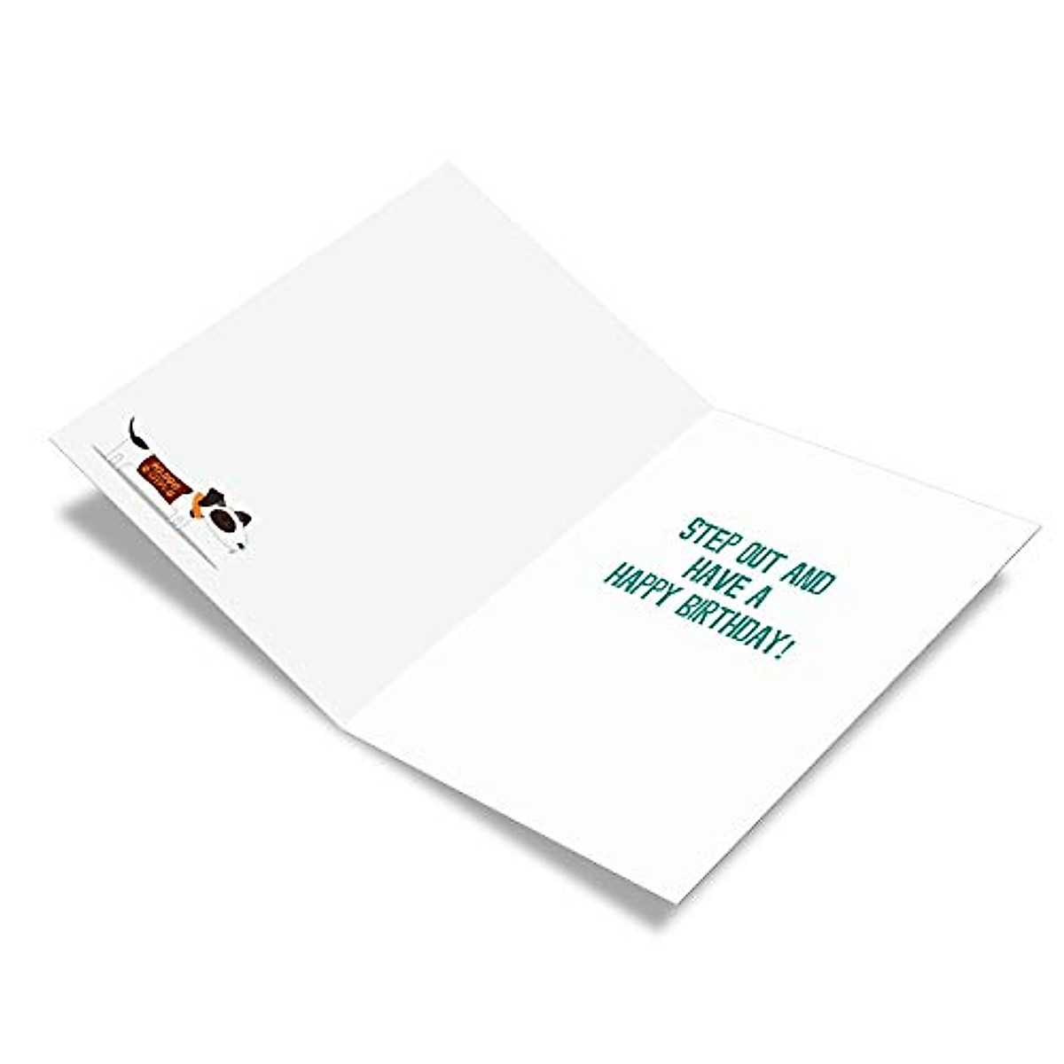 NobleWorks - 1 Funny Birthday Greeting Card with Envelope - Grown-Up Humor, Happy Birthday Card for Grandpa - 10,000 Steps C6896BDG