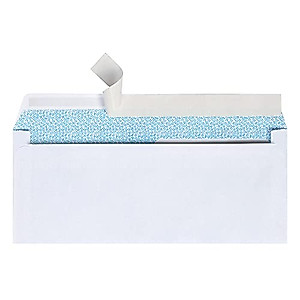 Office Depot Double-Window Envelopes, 8 5/8in. (3 5/8in. x 8 5/8in.), White, Self-Adhesive, Box Of 250, 77159