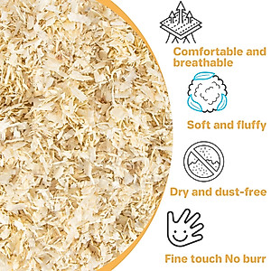 31OZ Sukh Chicken coop Bedding - Aspen shavings Animal Bedding as Chicken Supplies for Chicken House Bedding winterizing Nesting for Small pet Guinea Pig Rabbit Chinchilla Bird Gerbil Odor Control