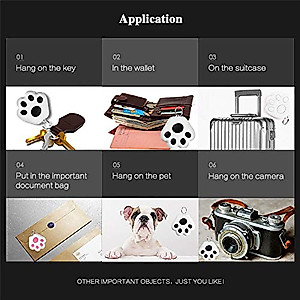 Bluetooth Tracker Key Finder Paw GPS Tracker Wireless Two Way Locator Devices Selfie Accessories Anti-Lost Alarm Wallet Key Luggage Child Pet Finder Mini Smart Tracker (Pink, PAW)