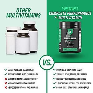 InnoSupps Complete Performance Multivitamin | Essential Vitamins & Minerals with Senactiv for Cellular Regeneration and ATP Production