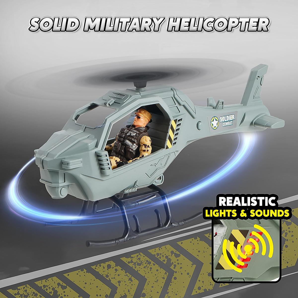 JOYIN Military Base Toys Set Including Military Base, Military Vehicles, Army Men Action Figures and Weapon Gear Accessories Military Combat Toys