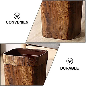 STOBAZA 1pc Dorm Bedroom for Bin Practical Counter Bathrooms Rooms Marble Home Farmhouse Pail Rubbish Siimulation Can: Basket Fashion Grain Modern Pattern Wastebasket, Xcm