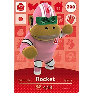 Nintendo Animal Crossing Happy Home Designer Amiibo Card Rocket 200/200 USA Version