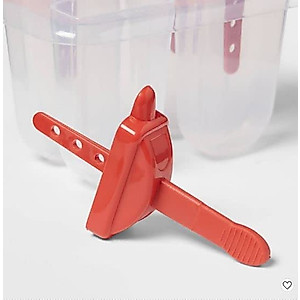 8 Pack Room Essentials Frozen Treat Mold Red, Homemade Popsicle, Ice Cream, Frozen Yogurt, Pudding Mold Shapes, BPA Free