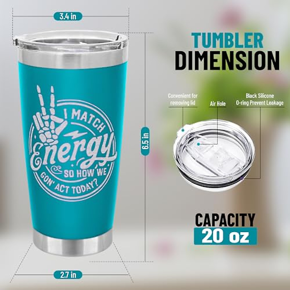 Generic Funny gifts for women/Men-match energy tumbler-Birthday Gifts for Women/Men Funny, Witty & Sarcastic Travel Coffee Mug W/Slider Lid-Cheer up somebody’s day gift-Engraved 20oz Tumbler/Cayann