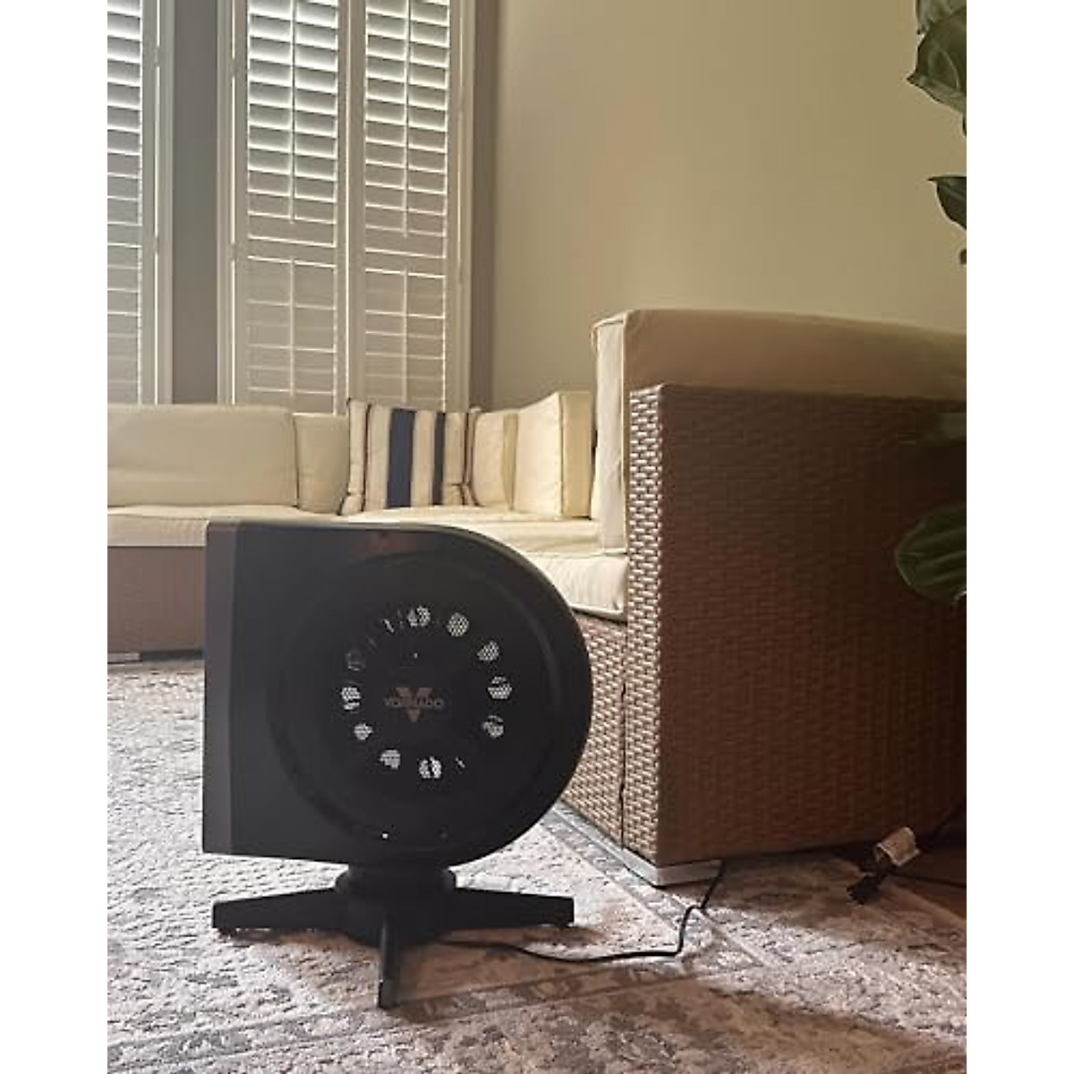 Vornado STRATA Compact Oscillating Fan with Remote, 19 Inch, High Velocity Air Circulator, Quiet Powerful Fan, 5 Speeds, Touch Control, Black