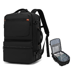 XJ-HOME 2023 NEW 17 inch Travel Laptop Backpack,40L Flight Approved Carry On Backpack,Expandable Water Resistant With USB Computer Backpack For Men Women