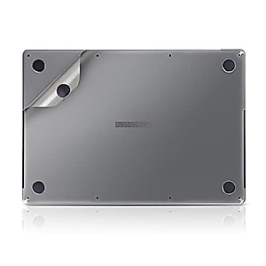 VFENG Premium 6-in-1 3M Protective Skin Decals for 2021~2023+ MacBook Pro 14.2-inch 14" M1 M2 M3(Model: A2442/A2779/A2992/A2918) with 2 Pack Screen Protector-Gray