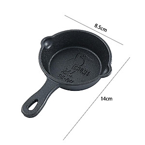 3.35 Inch Cast Iron Skillet, Frying Pan, Egg Frying Pots, Mini Cast Iron Skillet, for Kitchen Cooking Tool Barbecue