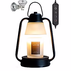 Candle Warmer Lamp - With Timer & 2 Bulbs, Electric Scented Wax Jars Melter, Warmers For Jar Candles, Heater Lamps For Candle Warming, Warm Heat Melt Candle Saver, Cute Night Light Candle Warmer.