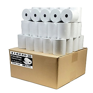 55GSM - Shrink Wrap 3 1/8 x230 Feet Clover Station Thermal Paper Rolls (1 CASE - 50 ROLLS) BPA Free M129C, M244a, M129 Star tsp100 Receipt Printer Paper from Nayelish