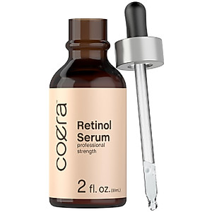 Coera Retinol Serum for Face | 2 fl oz | Professional Strength Formula | Free of Parabens & Fragrances | Packaging May Vary