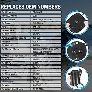 430-22011 Outboard Tilt Trim Motor 12V for Mercury Marine All Models 135-225HP Replace for 828708, 828708T, 878265A1, 878265A4, 8M0031551, 828708, 49-6250
