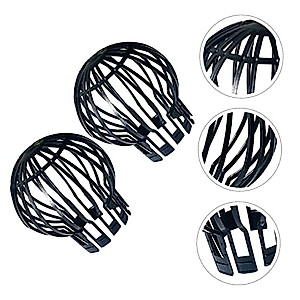 DOITOOL 4 Pcs Eaves Filter Cover Drainage Ditch Strainer Cover Gutter Downspout Strainer Expandable Downspout Expanding Water Hose Round Balloons Plastic Strainer Roof Gutter Filter Pp
