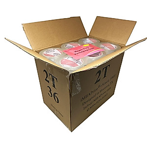 iMBAPrice Sealing Tape - 1 Box of Premium (36 Roll of 110 Yards) 36x330 Feet Long 2" Wide Ultra Clear Shipping Packaging Tape