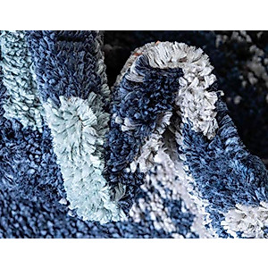 Unique Loom Morocco Collection Tribal, Southwestern, Bohemian Area Rug, 2' 2" x 3' 0", Navy Blue/Gray