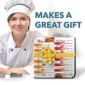 Air Fryer Magnetic Cheat Sheet Set, Instapot Air Fryer Accessories Cook Times Magnets, Instant Vortex Air Fryer Oven Combo Cooking and Frying Guide (White)