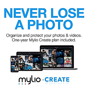 Seagate Backup Plus Slim 1TB External Hard Drive Portable HDD – Black USB 3.0 for PC Laptop and Mac, 1 year Mylio Create, 2 Months Adobe CC Photography (STHN1000400)