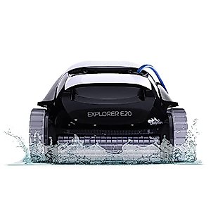 Dolphin Explorer E20 Robotic Pool Vacuum Cleaner — Powerful Wall Climbing Capability for an Ultimate Clean — Powerful Active Scrubbing Brush — Ideal for All Pool Types up to 33 FT in Length
