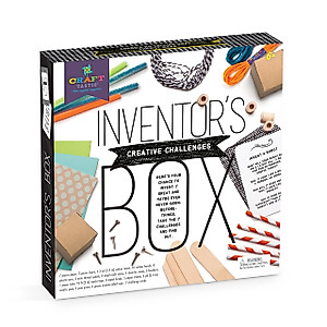 Craft-tastic – Inventor's Box – Arts and Crafts STEAM Kit Includes 7 Creative STEM Challenges, 96 months to 144 months