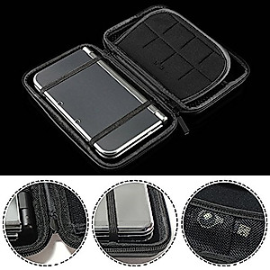 Protective Carrying Case Compatible NEW 3DS XL, with Hard Cover and 2 pcs Screen Protectors, AFUNTA Hard Shell Travel Bag, Protective Films for Top and Bottom Screen