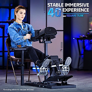 Marada Sim Racing Wheel Stand Adjustable Upgrade Fits for Logitech G29 G920 G923 Thrustmaster T150 T80,Wheels and Pedals Not Included