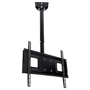 Displays2go Adjustable Ceiling TV Mount for 35 to 65 Inch Screens – Black (LTCEIL64)