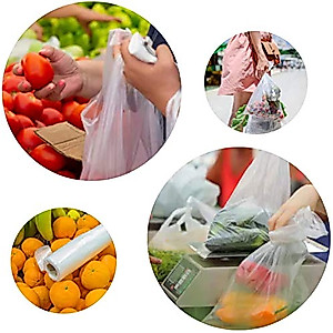 PARTY BARGAINS 15” x 10” Inches Clear Produce Bags - 900 Bags, Durable Plastic Bags for Storing Food, Bread, Pastry, Fruits, Vegetables, Shopping, Grocery