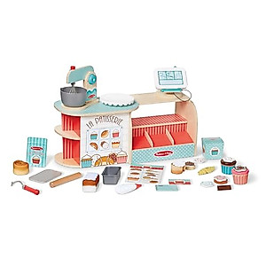 Melissa & Doug Wooden La Patisserie Bakery (39 Pieces) - FSC Certified