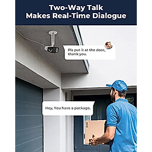 REOLINK PoE Security Camera Outdoor System, IP Camera with Dual-Lens 150° Filed of View, Smart Human/Vehicle Detection, 4MP/2K Color Night Vision, Two-Way Talk, Duo PoE