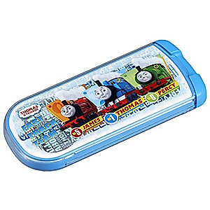オーエスケー OSK CT-20 Lunch Box, Sliding Lid Trio, Thomas the Tank Engine (Chopsticks, Spoon, Fork, Easy to Open and Close), Made in Japan, Dishwasher Safe