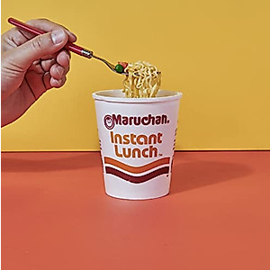 Maruchan Ramen Instant Lunch Variety, 12 Count, 6 Flavors with By The Cup Chopsticks