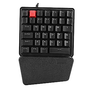 One-Handed Gaming Keyboard, 36 Keys Mechanical Numpad ​with LED Backlit, Gaming Keypad for PC Gamer, Wired USB Numeric Keypad, Portable Mini Number Pad