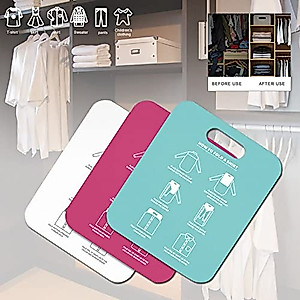 CHYSP 2 pcs Fast Folding Board Convenient Stacking Board Adult Clothes Shirt Folding Board Lazy Stacking Clothes Tool Household (Color : White)