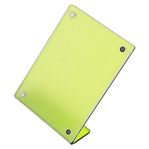 Slanted Back Photo Frame, Self Standing Photo Frame Durable Wide Application for Business Cards for Livingroom (Fluorescent Green)