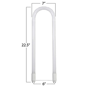 Feit Electric LED 15W T8/T12 U-Bend Direct Replacement or Ballast Bypass Linear LED Light Bulb, 4000K Cool White, 4-Pack