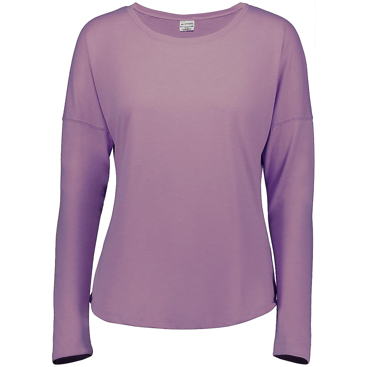 Augusta Sportswear Womens Lux Tri-Blend Long Sleeve Shirt, Light Lavender Heather, 3XL
